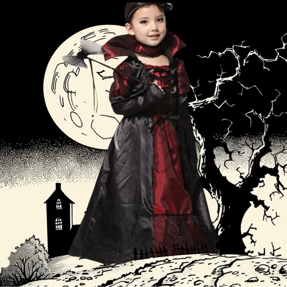 Rubie's | Costumes | Rubies Enchanting Vampire Costume Black And Red ...